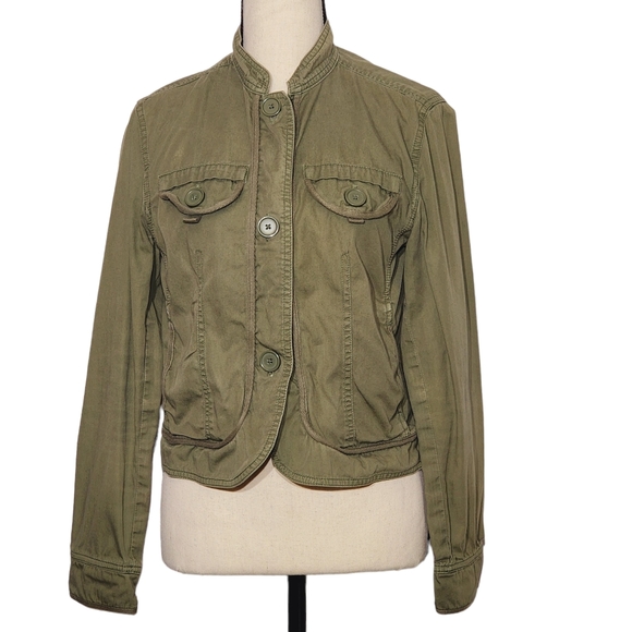 Duck Head | Jackets & Coats | Duck Head Olive Green Lightweight Button ...